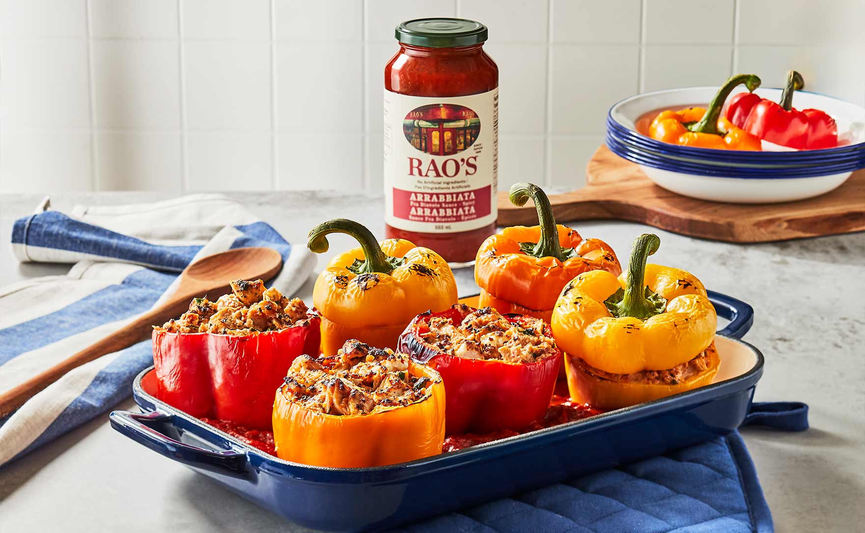 Stuffed peppers with chicken and goat cheese – Rao's Canada